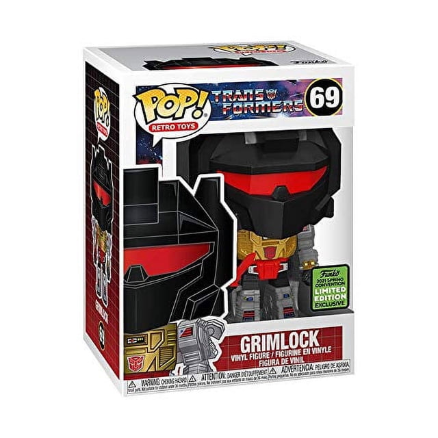 Funko Pop Retro Toys Grimlock (2021 ECCC Shared Sticker) - Walmart ...