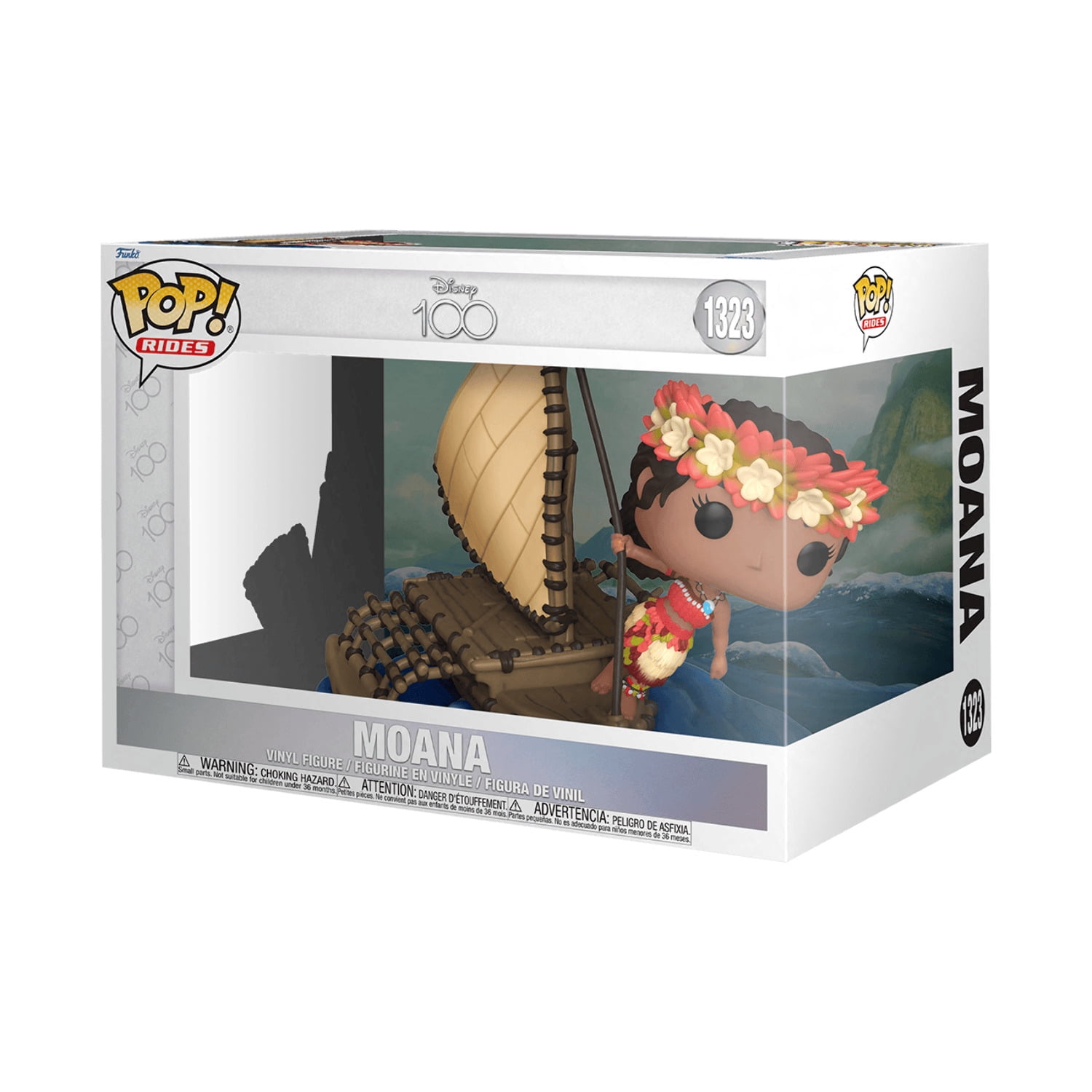 Funko Pop! Ride Super Deluxe: Disney 100 - Moana on Boat Vinyl Figure ...