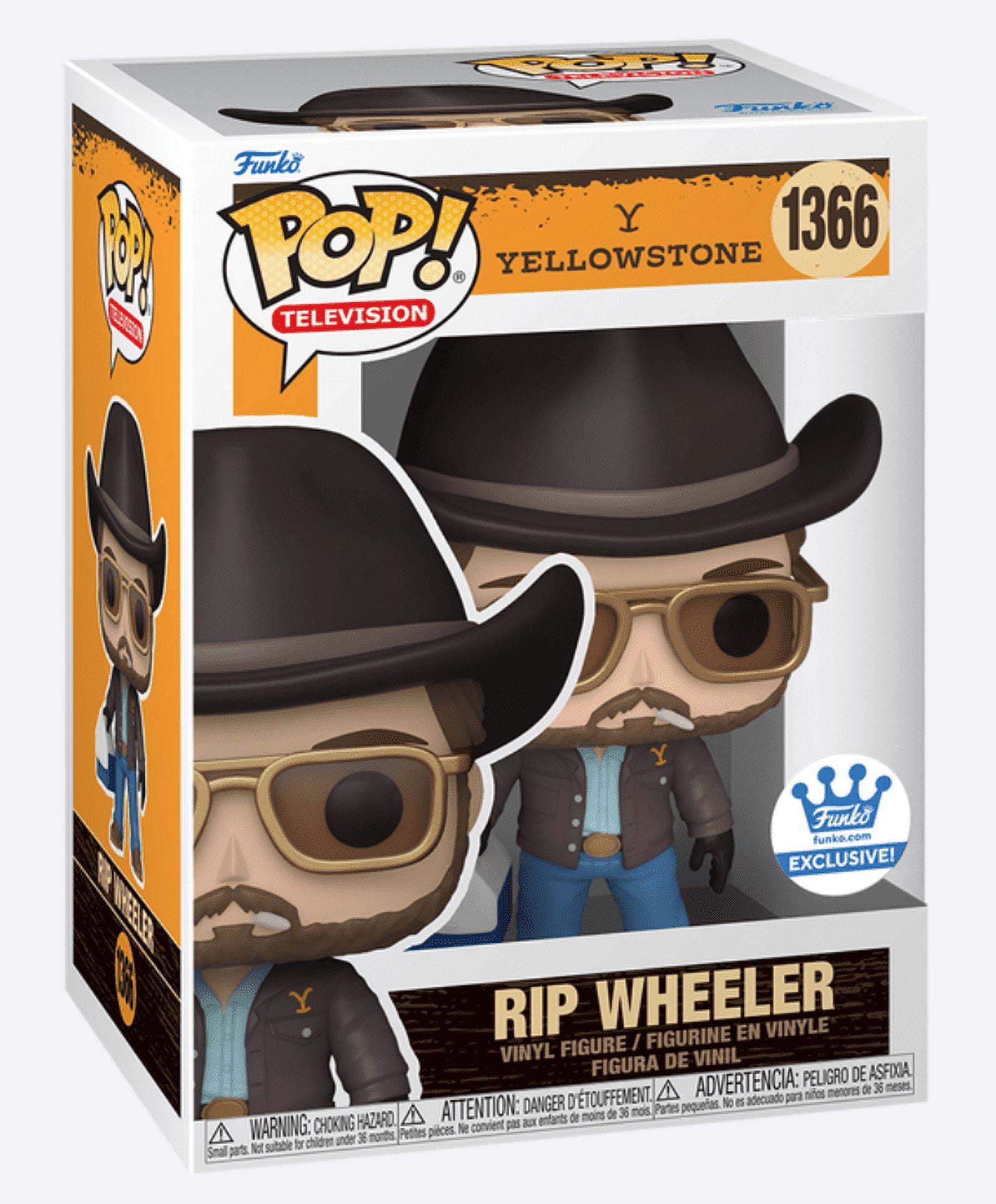 Funko Pop! Exclusive Yellowstone Rip Wheeler #1366 with .5mm Soft Vinyl ...
