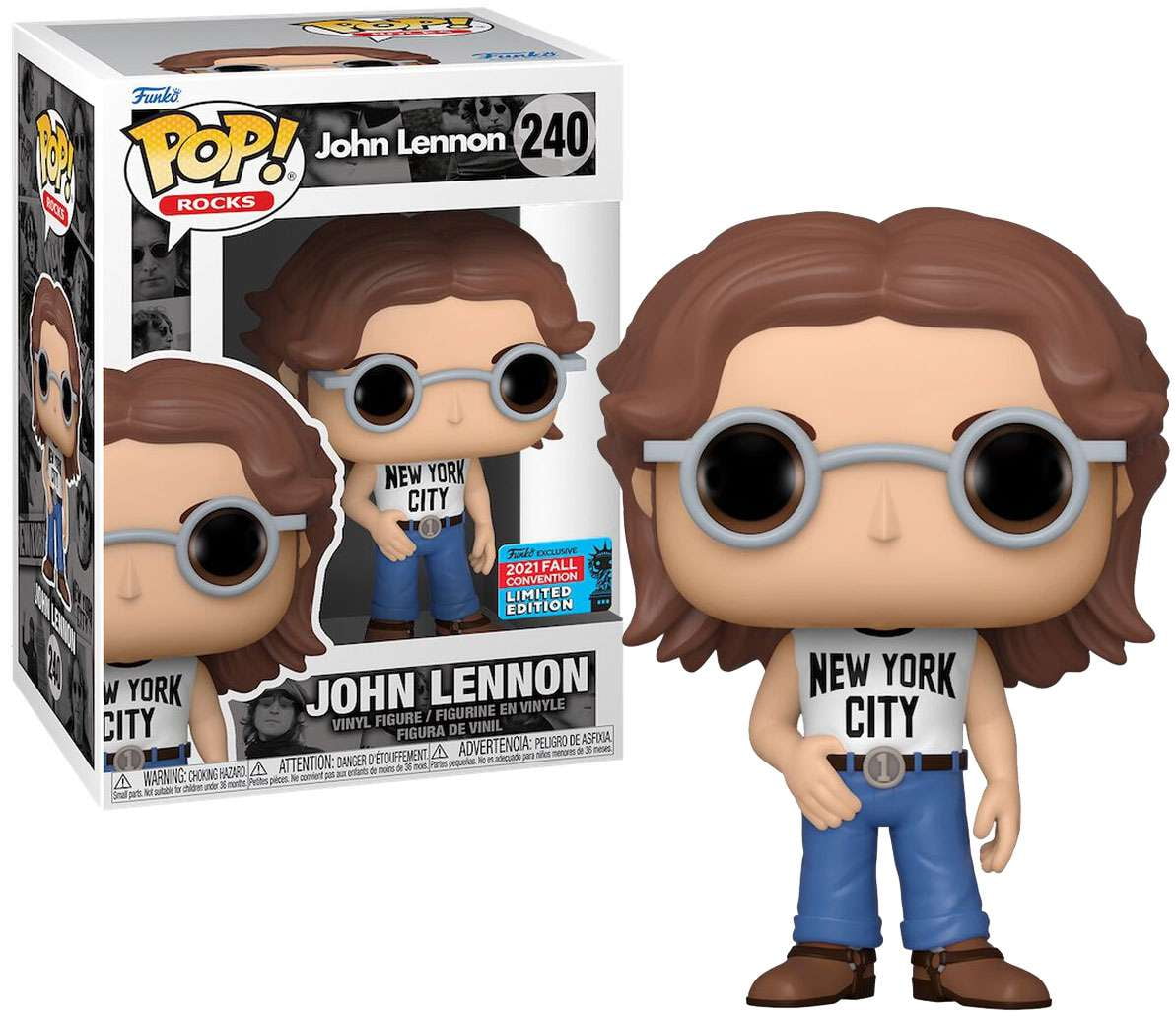 Funko The Beatles POP! Rocks John Lennon Vinyl Figure (New York City ...