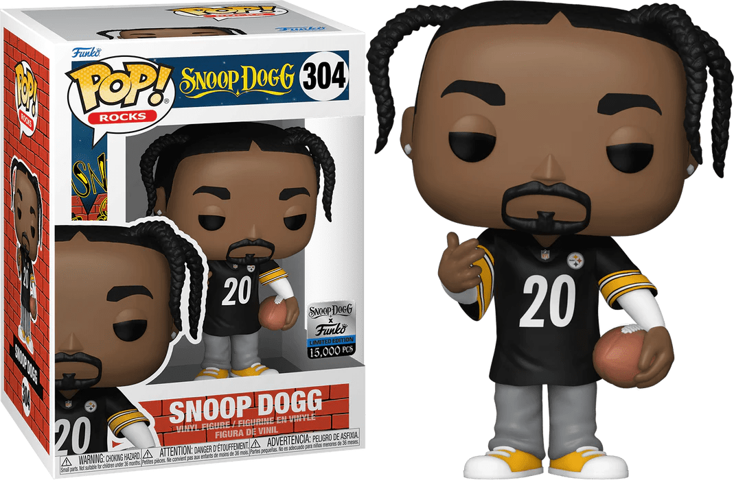 Funko Pop! Rocks Snoop Dogg (In Black Steelers Jersey) Snoop Dogg (LE ...