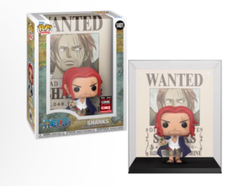 Funko Pop Shanks 1401 One Piece Wanted Poster C2E2 Con Exclusive Vinyl ...