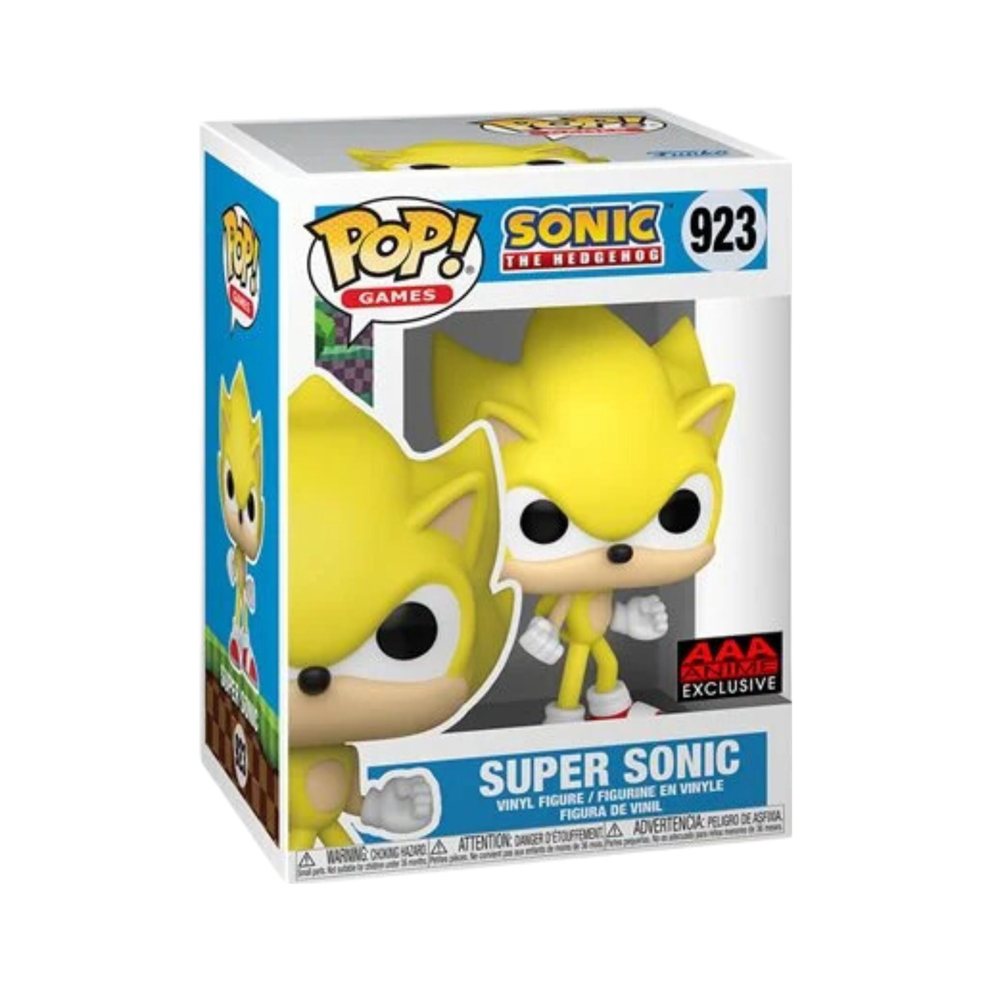 Funko Pop! Sonic The Hedgehog: Super Sonic 923 -AAA Anime Exclusive ...