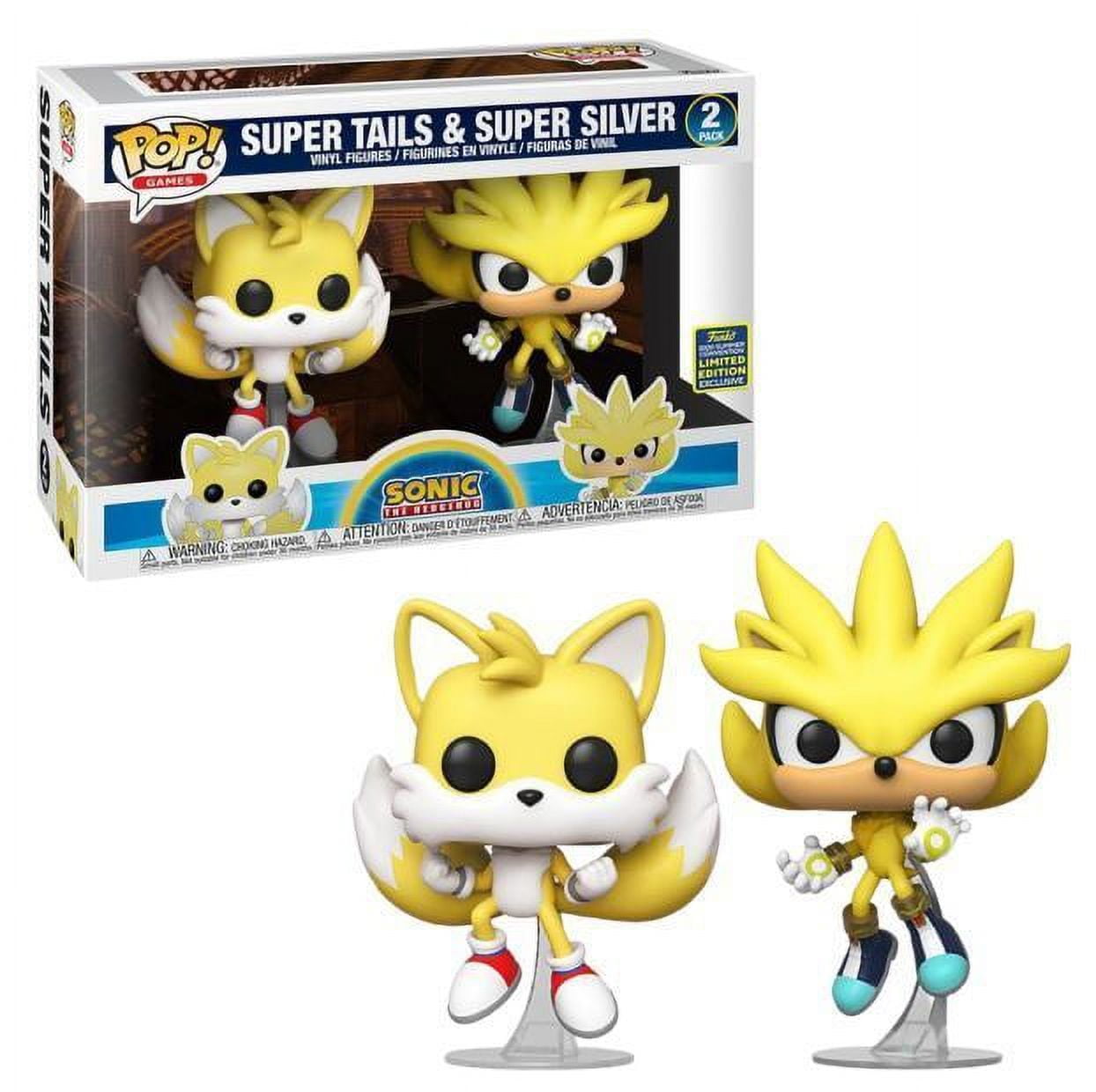 Funko Pop Sonic The Hedgehog - Super Tails & Super Silver 2 Pack ...