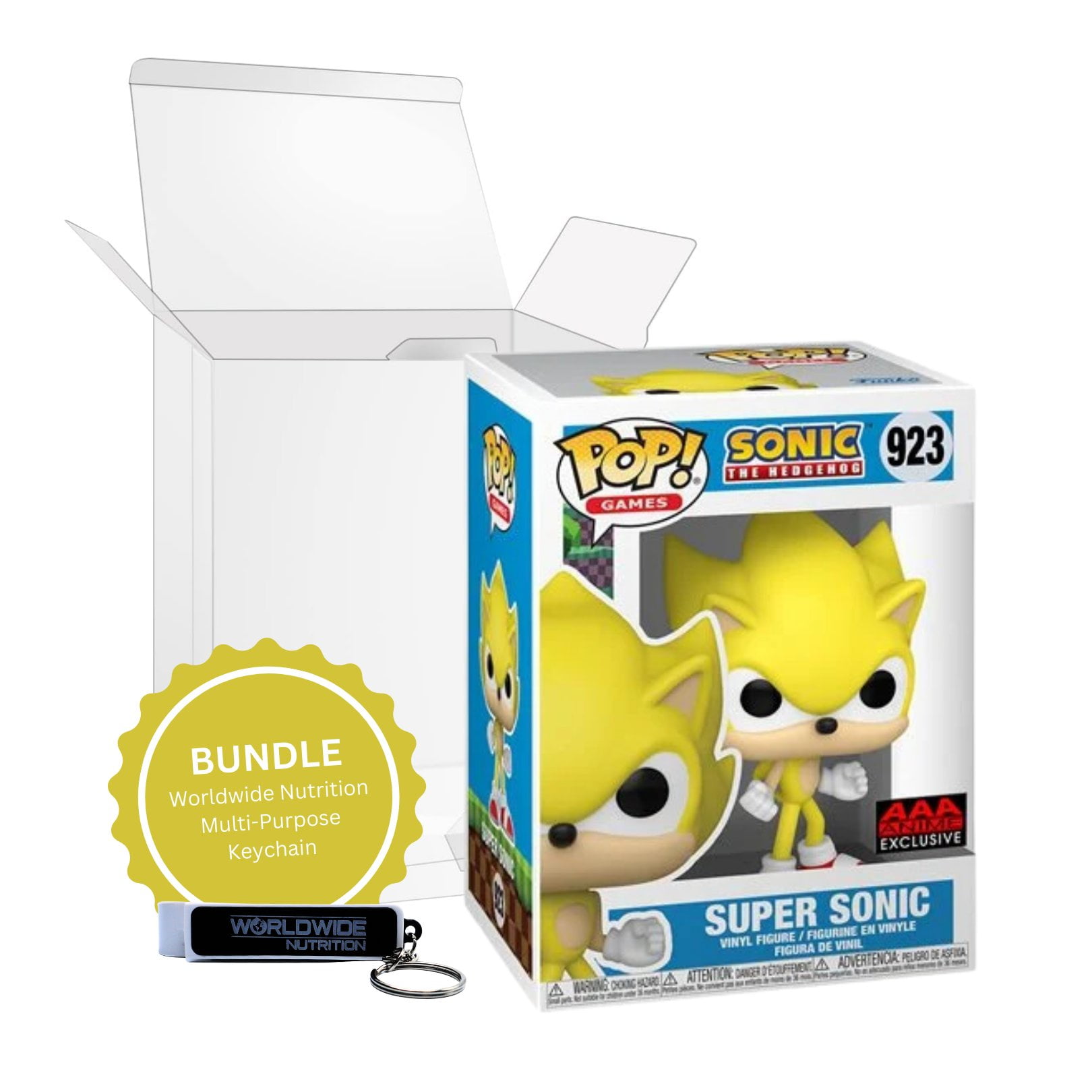 Funko Pop! Sonic The Hedgehog: Super Sonic 923 -AAA Anime Exclusive ...