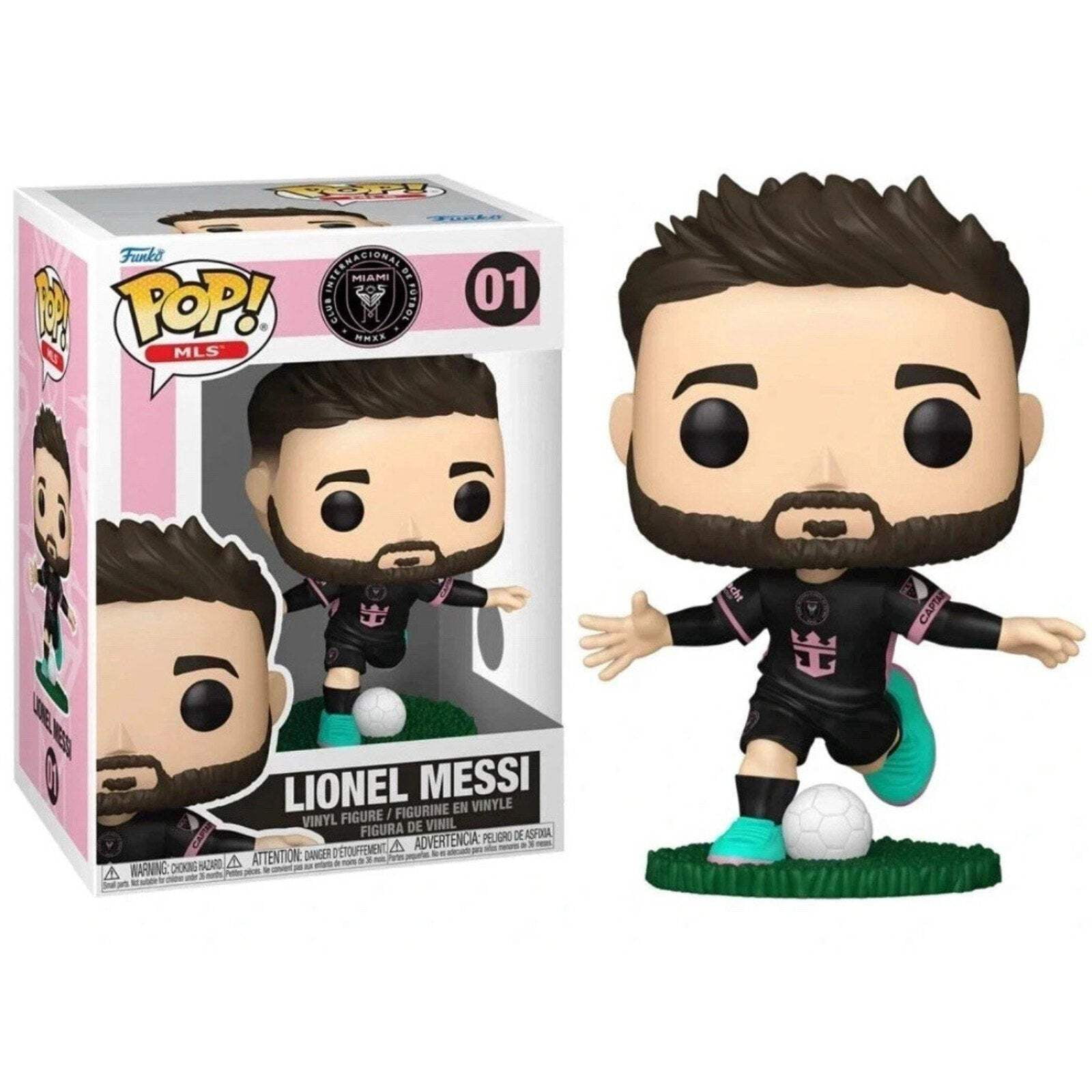 Funko Pop Sports Soccer MLS Inter Miami Lionel Messi (Away) #01 + Soft ...