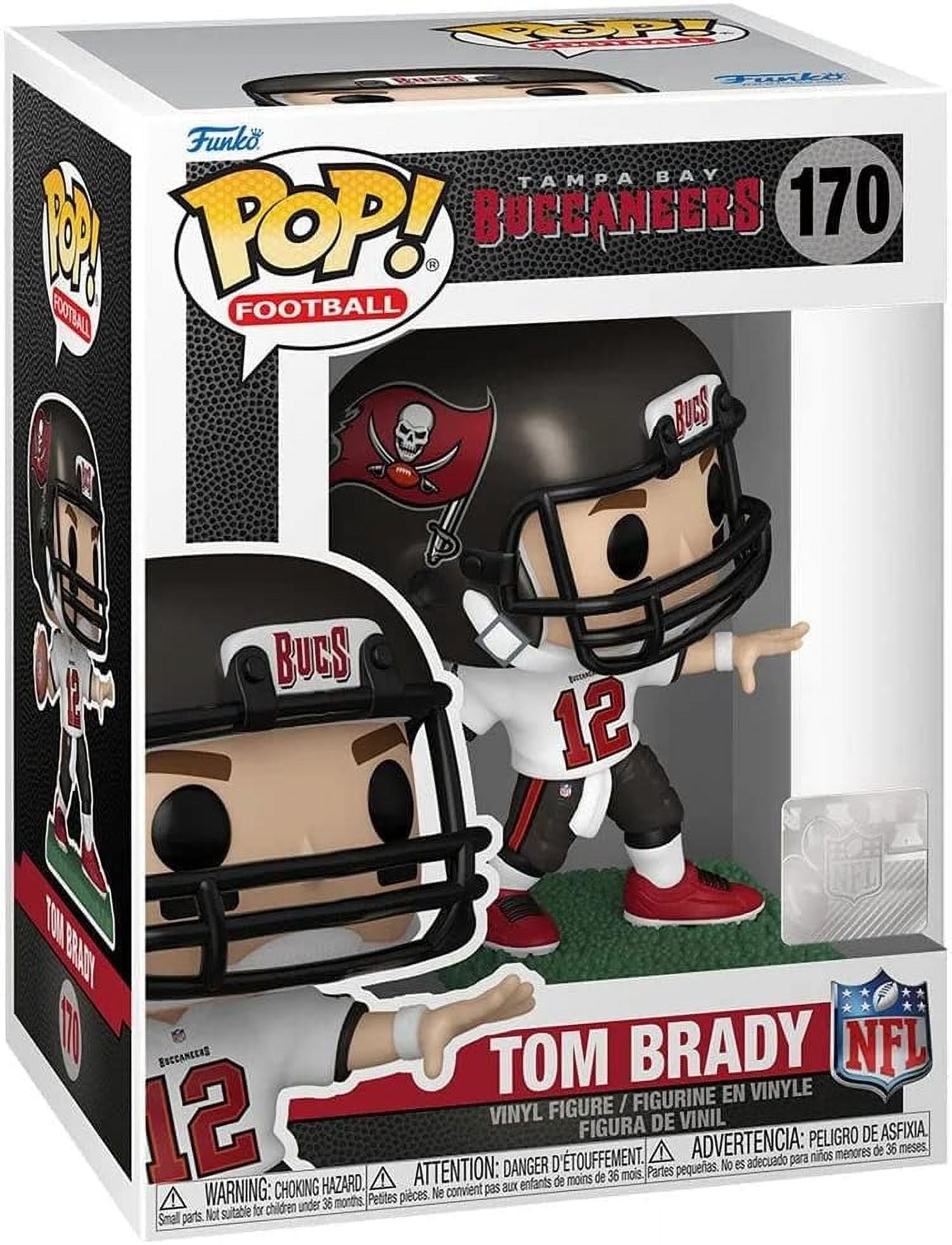 Funko Pop Sports: Tampa Bay Buccaneers Tom Brady #170 (Away Uniform ...