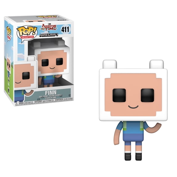 Funko Pop! TV: Adventure Time/Minecraft S1 - Finn - Walmart.com