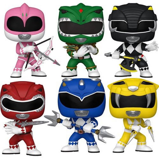 Funko Pop! TV: Power Ranger 30th Complete Set of 6 MMPR - Walmart.com