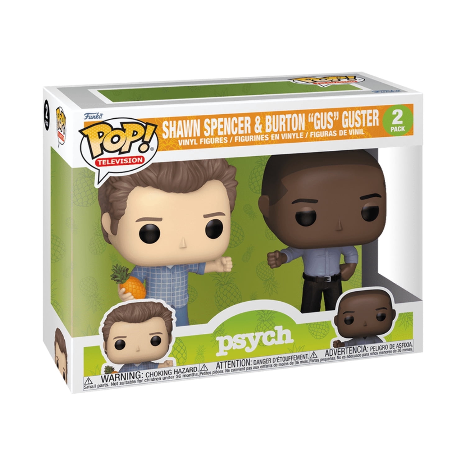Funko POP! Television Psych - Shawn Spencer Burton Gus Guster 2-Pack ...