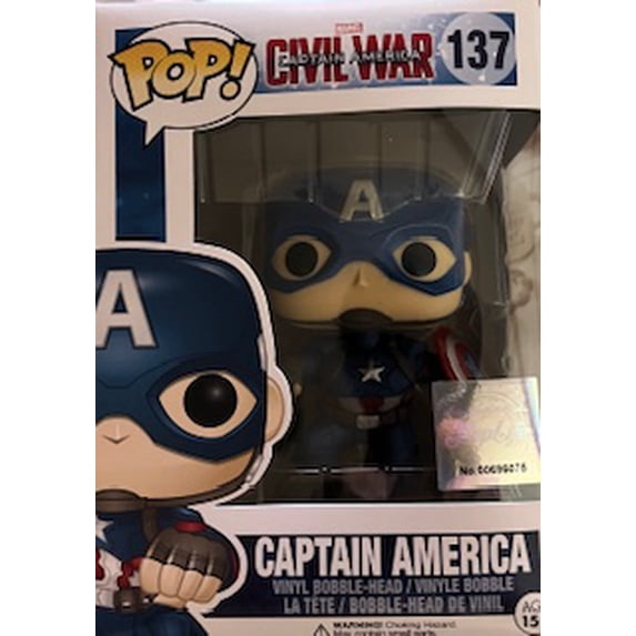 Funko Pop! Vinyl Figure Captain America Civil War Exclusive - Walmart.com