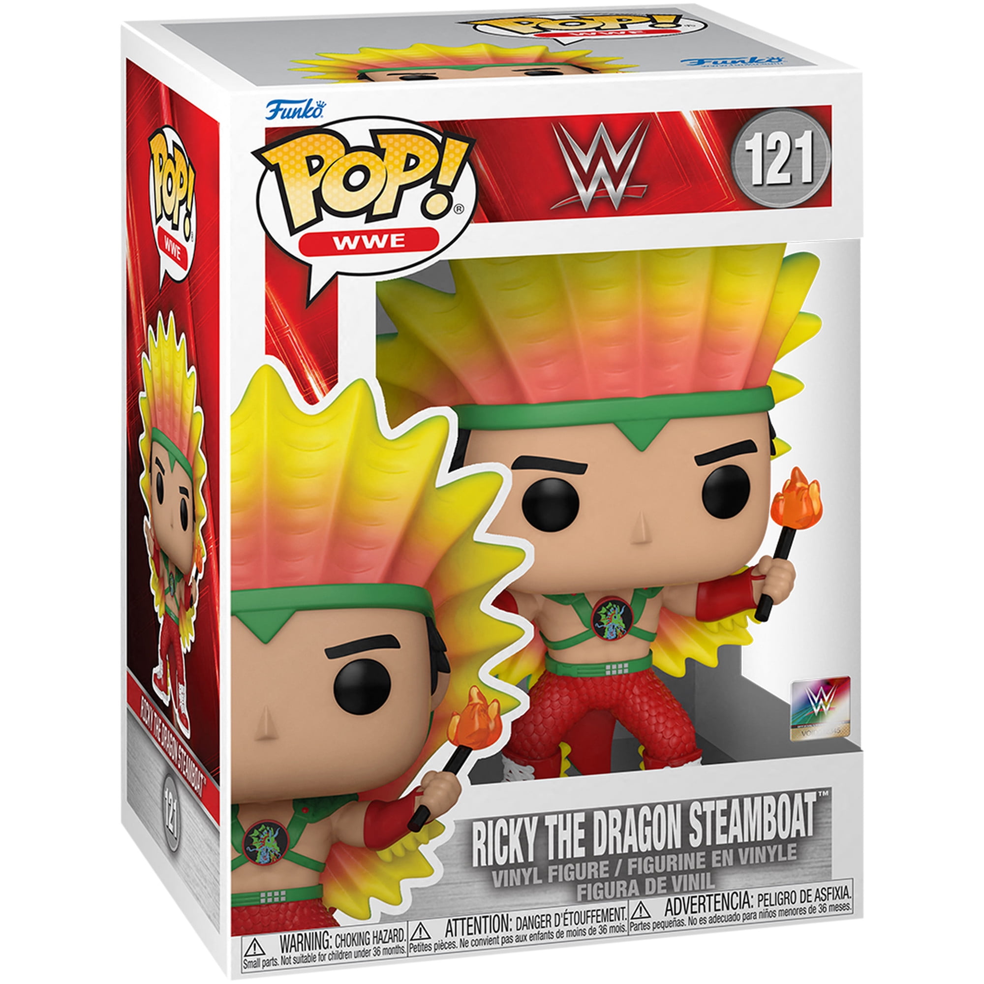 Funko Pop! WWE Character: Ricky the Dragon Steamboat Vinyl Figure ...