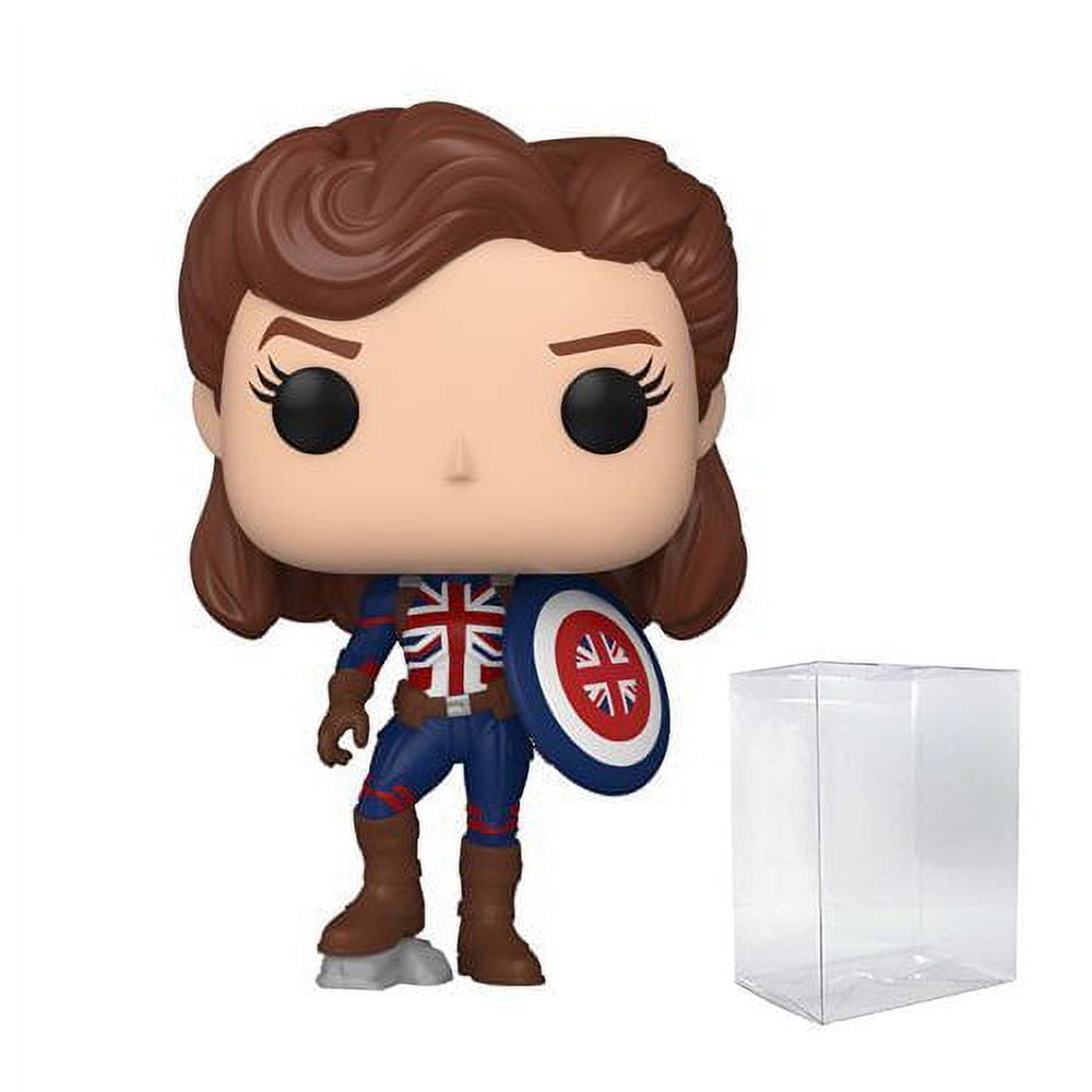 Funko Pop! What if..?: Captain Carter #870 (Bundled with Pop Protector ...