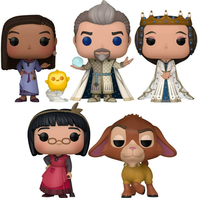 Funko Pop! - Wish, Asha with star, Dahlia, King Magnifico, Queen Amaya ...
