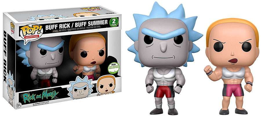Funko Rick & Morty POP! Animation Buff Rick & Buff Summer Vinyl Figure ...