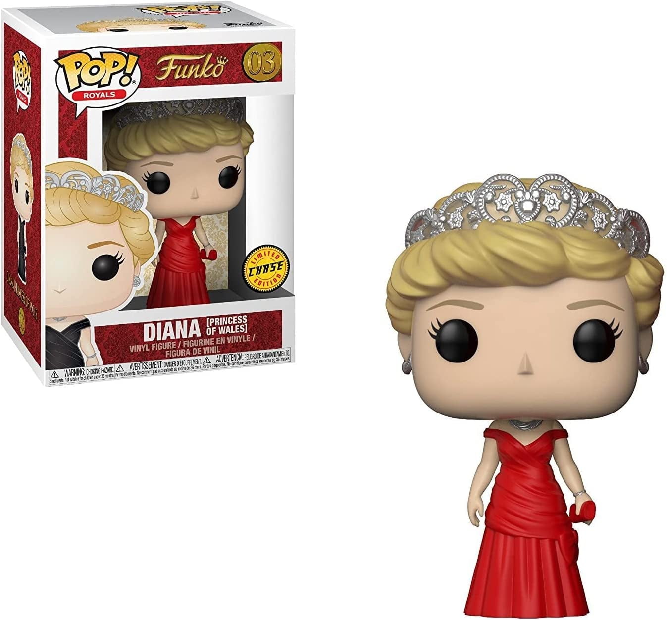 Funko Royals Diana Princess of Wales Pop Chase Variant Vinyl Figure ...