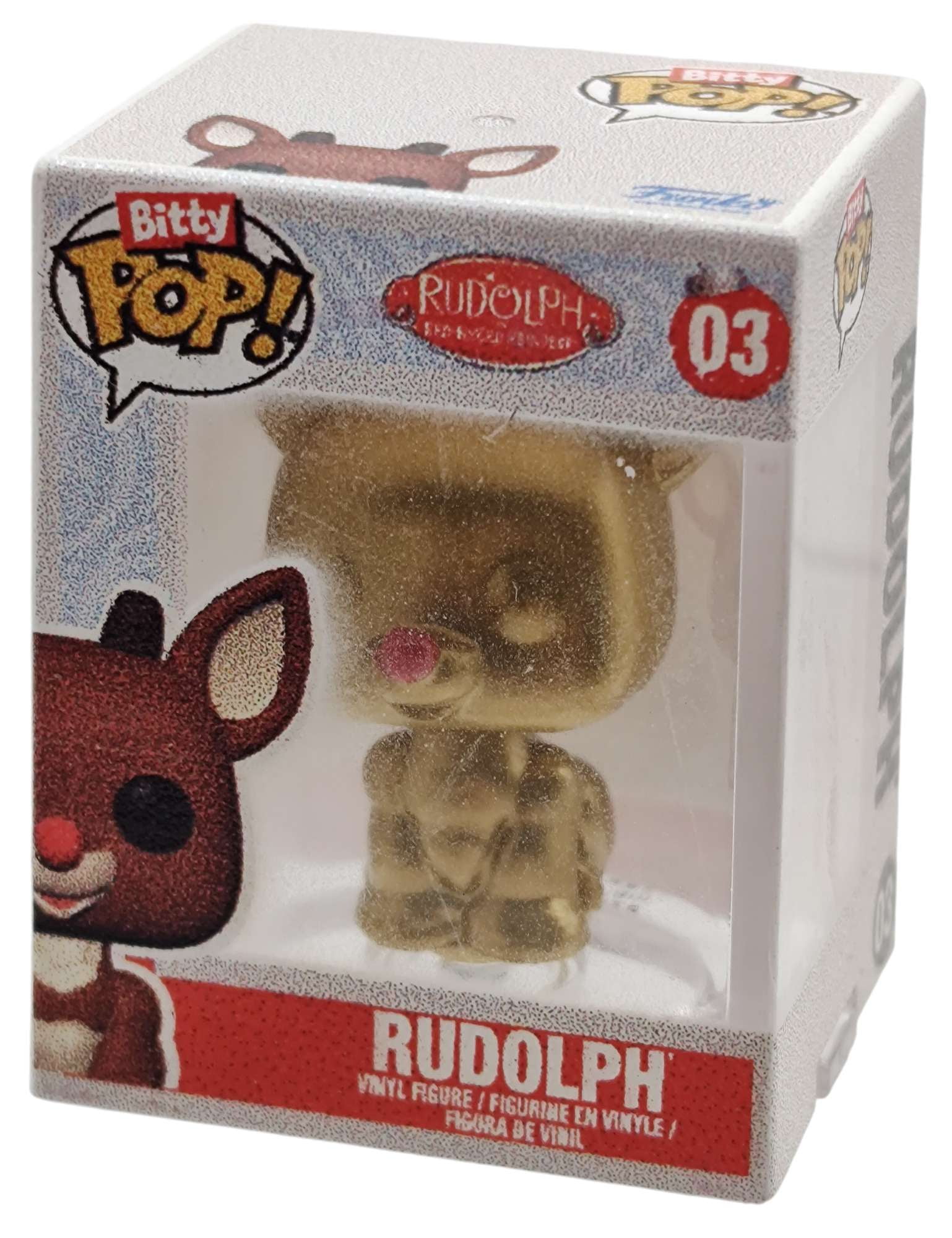 Funko Rudolph the Red-Nosed Reindeer Bitty POP! Gold Rudolph Micro ...