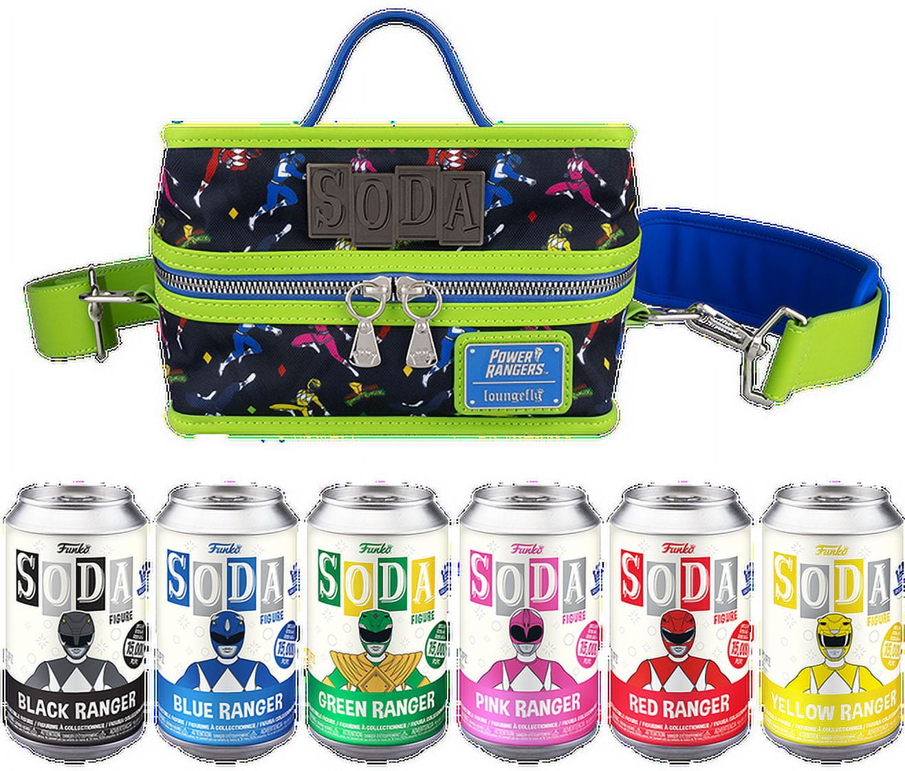 Funko Soda Television - Power Rangers - 6-Pack Vinyl Sodas with Cooler ...