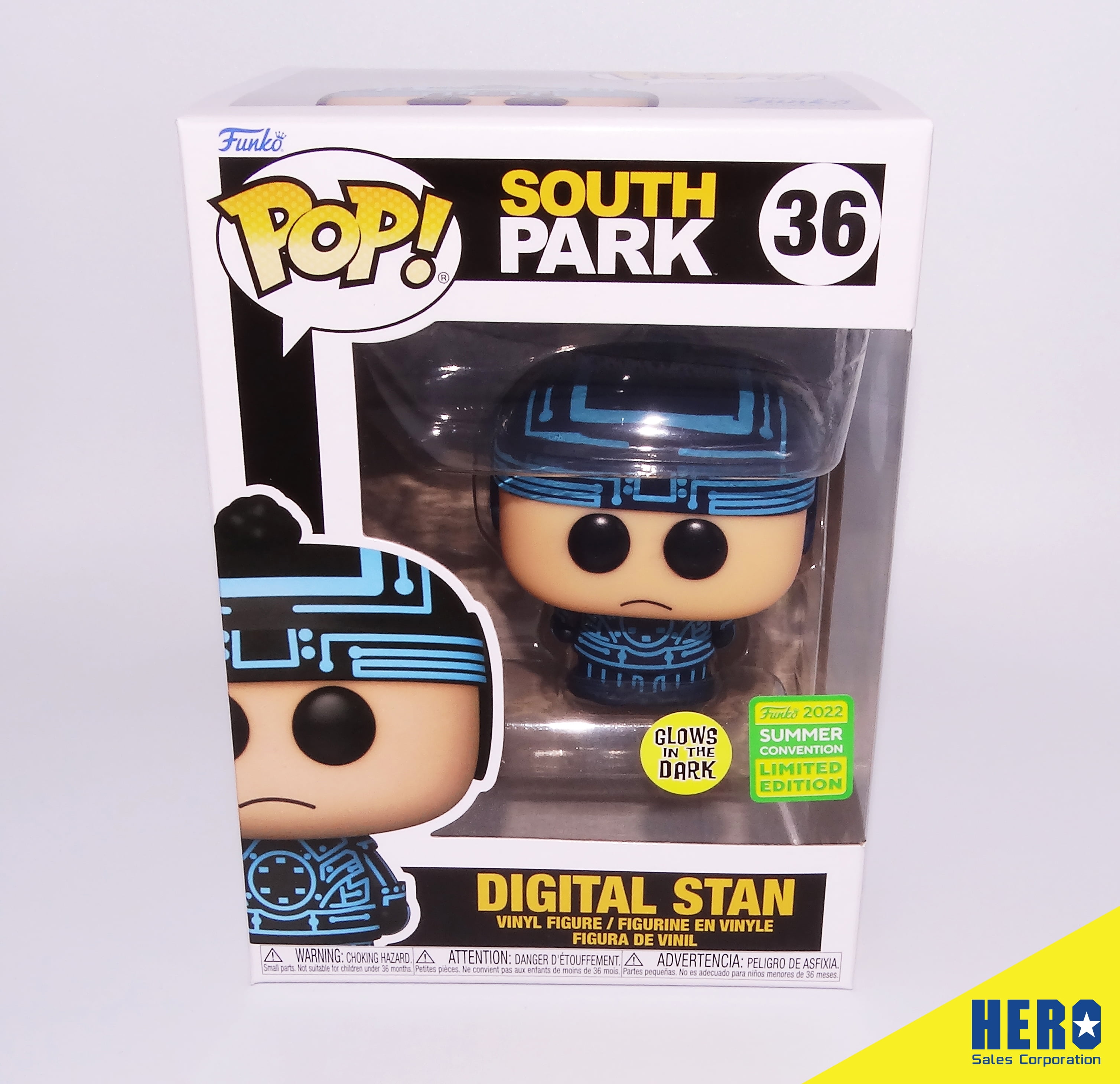 Funko South Park Digital Stan #36 GITD 2022 SDCC Summer Limited Edition - Walmart.com