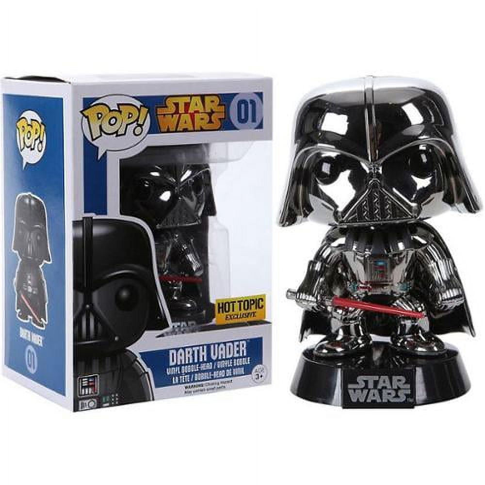 Funko Star Wars Darth Vader Chrome Metallic Exclusive Pop Vinyl Figure ...