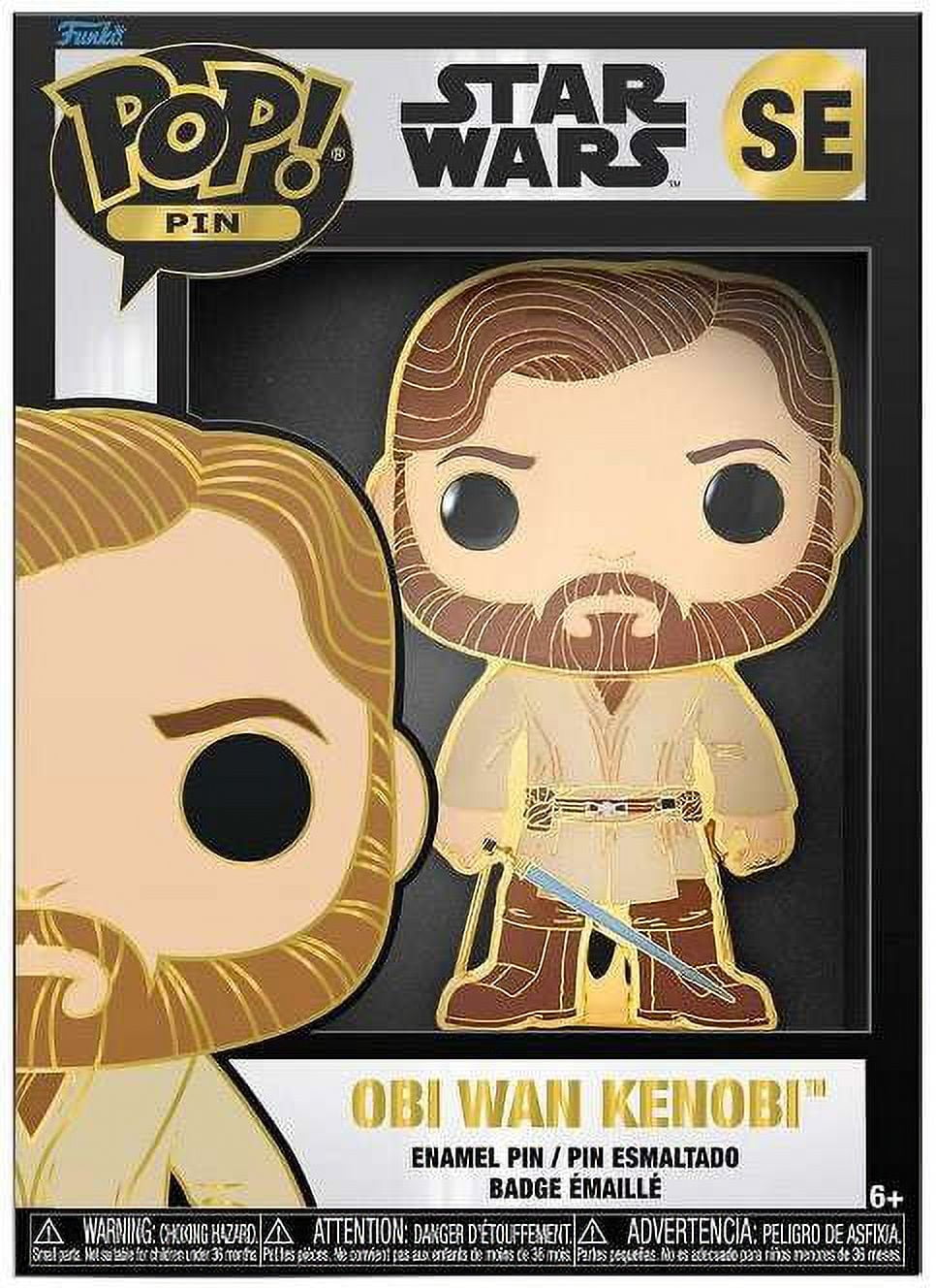Funko Star Wars POP! Pin Obi-Wan Kenobi Large Enamel Pin SE Brand NEW ...