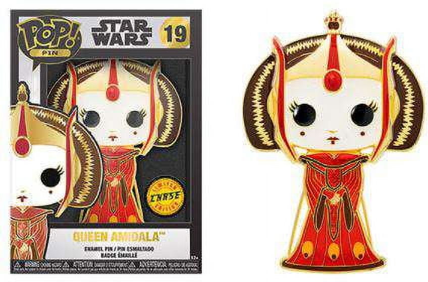 Funko Star Wars POP! Pin Queen Amidala Large Enamel Pin (Chase Version ...