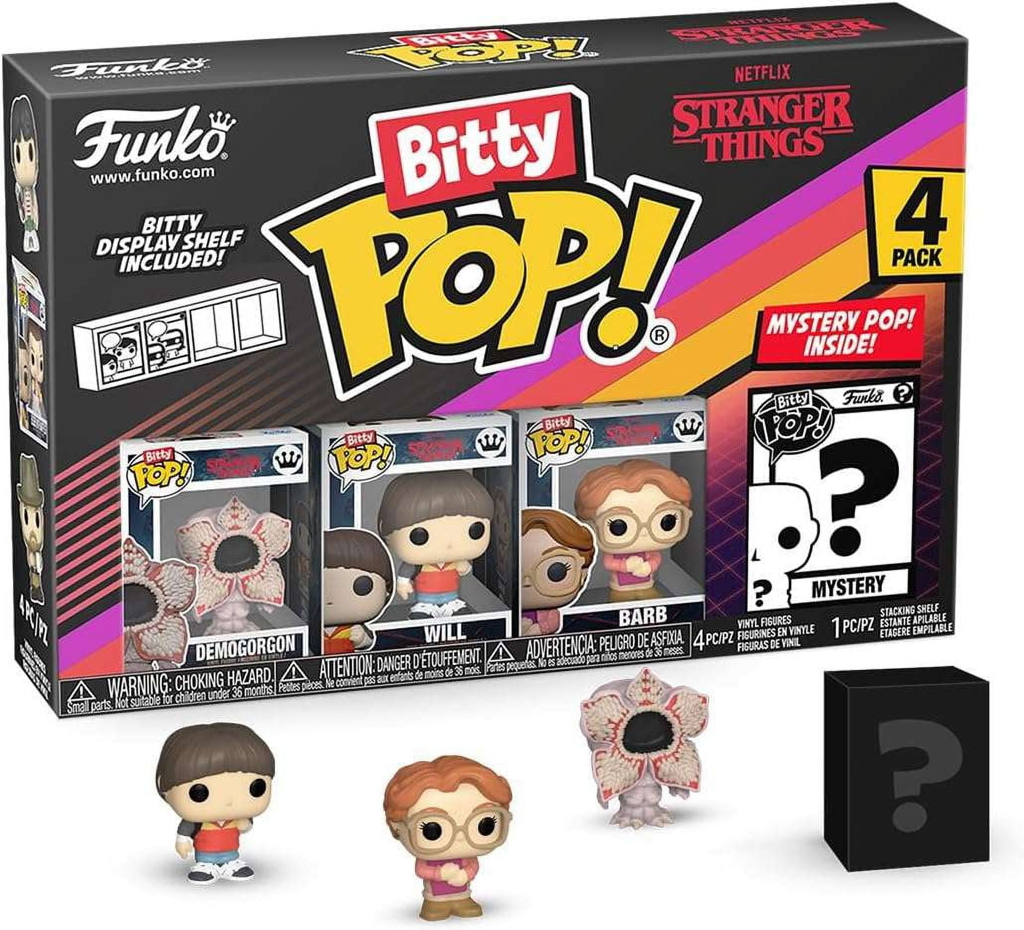 Stranger Things Season 1 Demogorgon Funko Bitty Pop! Mini-Figure 4-Pack - Walmart.com