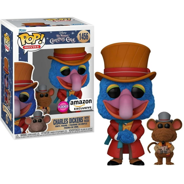 Funko Muppets POP! Charles Dickens & Rizzo Vinyl Figure - Flocked ...