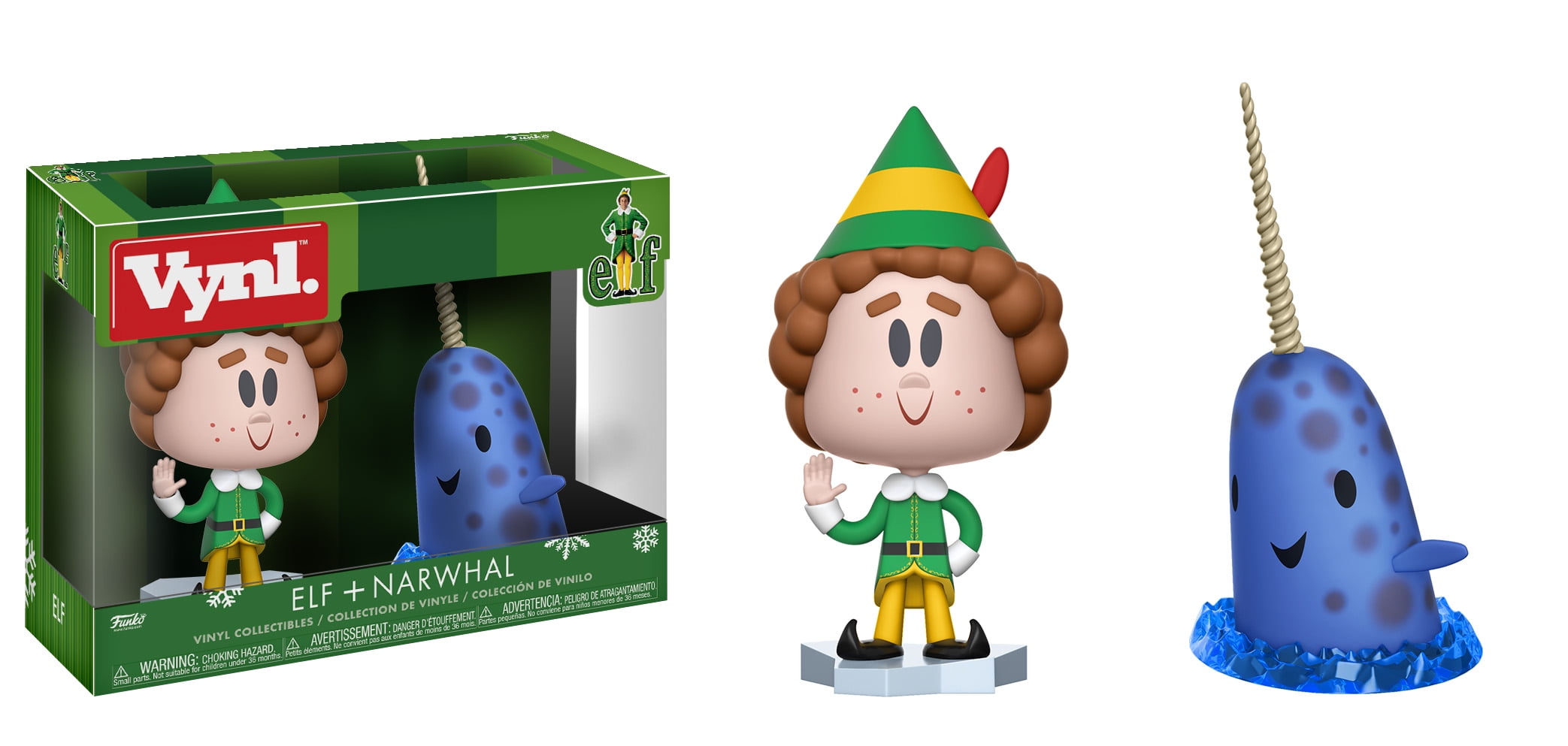 Funko VYNL Collectible Vinyl Figures, Elf Buddy and Narwhal, 35 ...