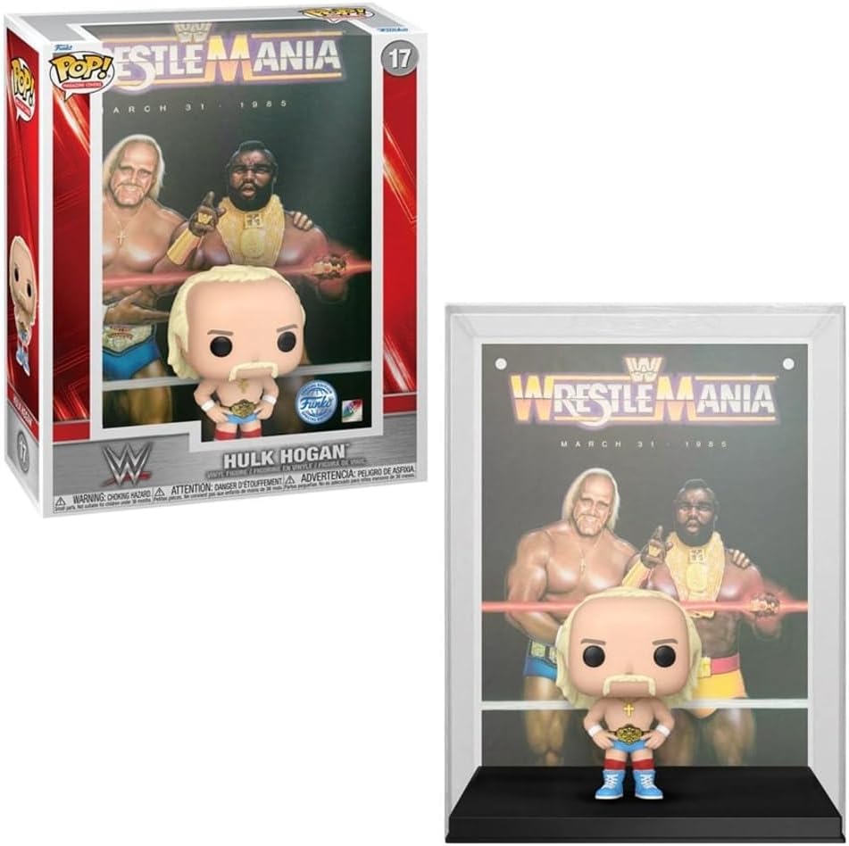 Funko WWE: Hulk Hogan Wrestlemania Pop! Cover Vinyl Action Figure ...