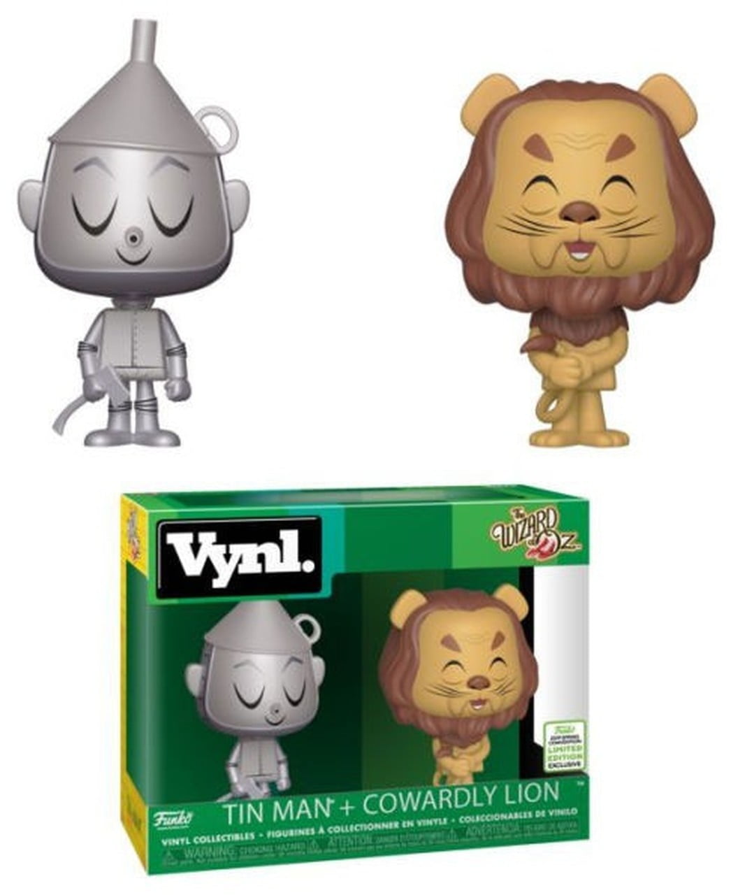 Funko Wizard of Oz Vynl. Tin Man & Cowardly Lion Vinyl Figure 2-Pack ...