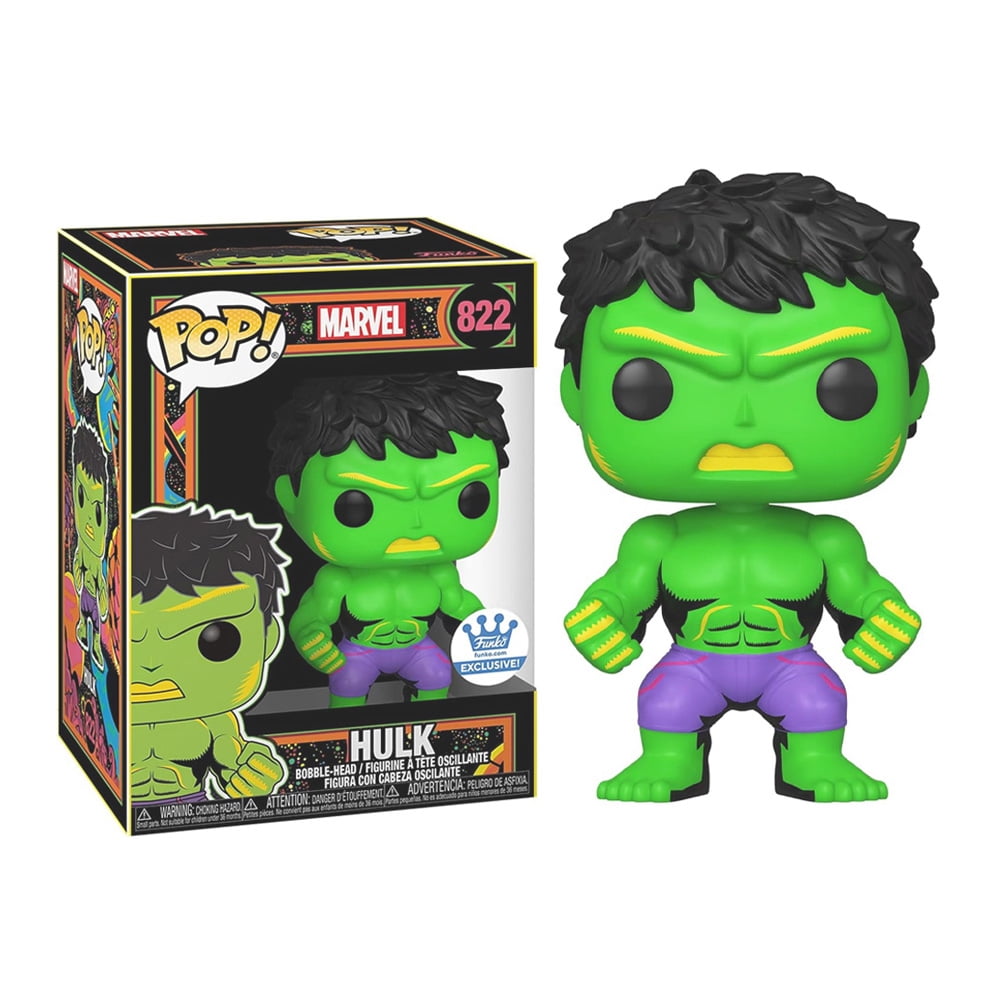 Funko0 Vinyl: Black Light Hulk #822 Vinyl Action Figures Pop ...
