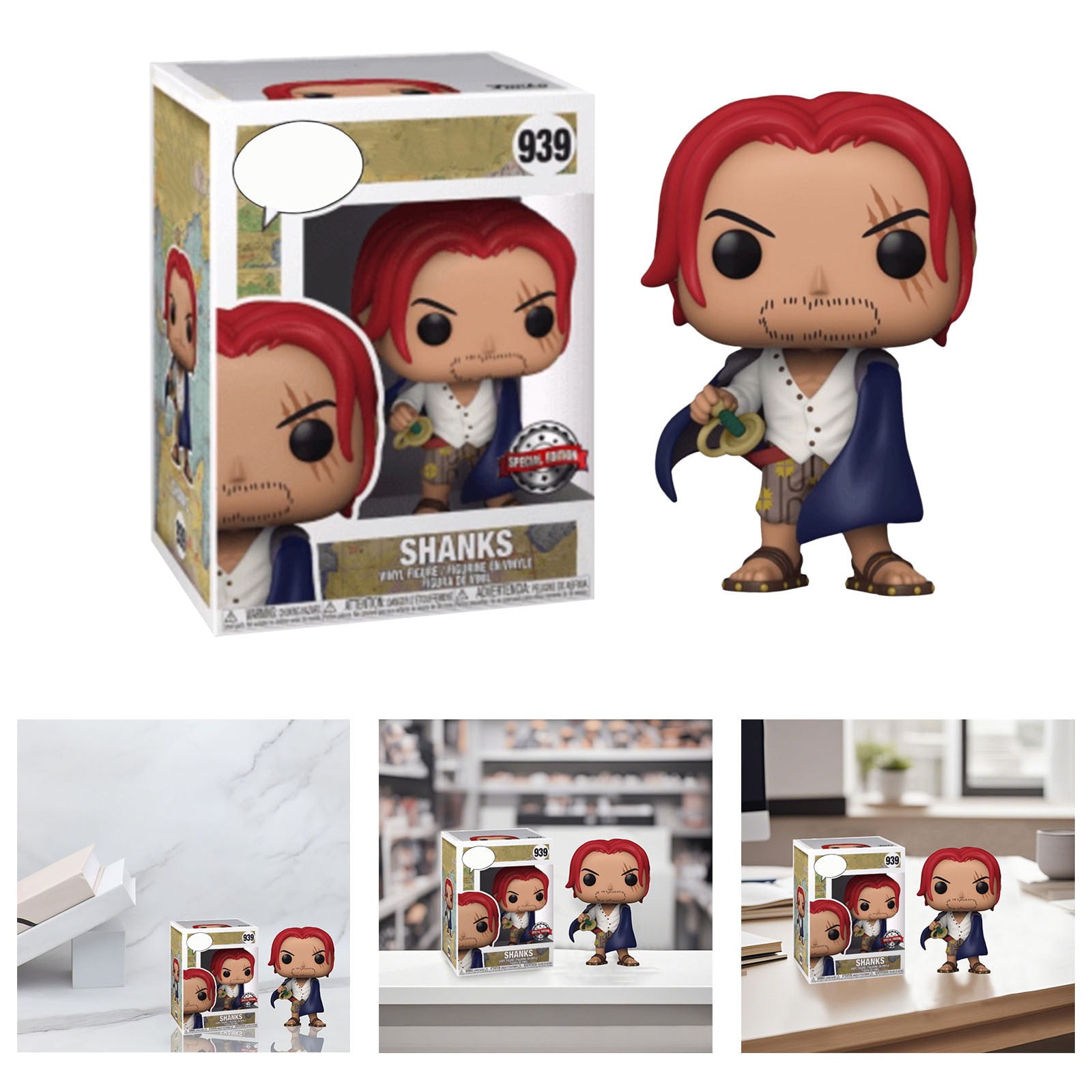 FunkoD - ONE PIECE SHANKS #939 - Special Edition Action Figures ...