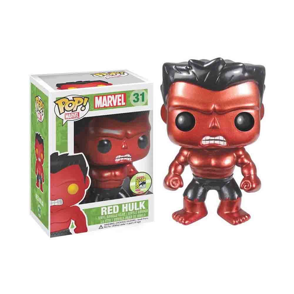 FunkoD - Red Hulk #31 Red Vinyl Figure Pop! Collectible Toys (+Plastic ...