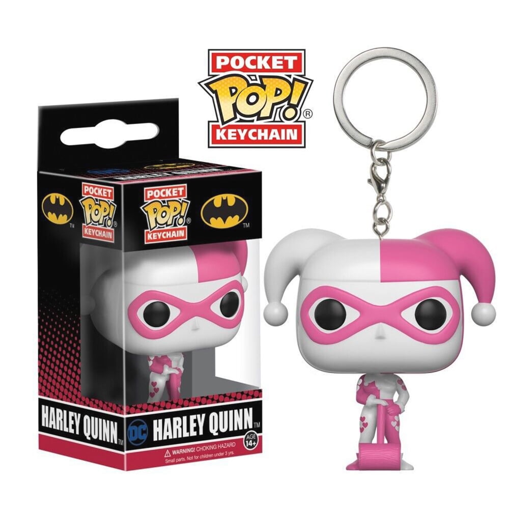 FunkoH H-arley Q-uinn Pink White Ugly Girl Keychain Doll Hot Topic ...