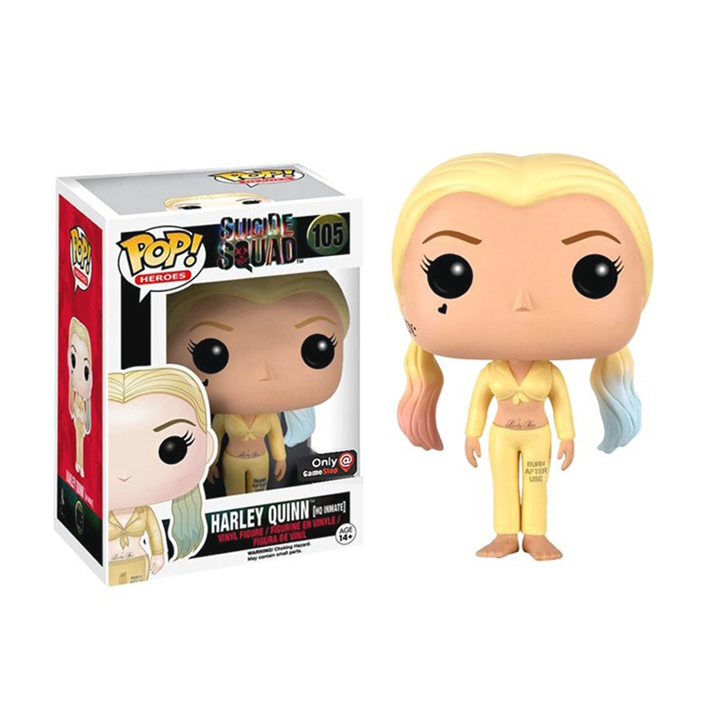 FunkoH: Harley Quinn (HQ Inmate) #105 Vinyl Toys Action Figures POP ...