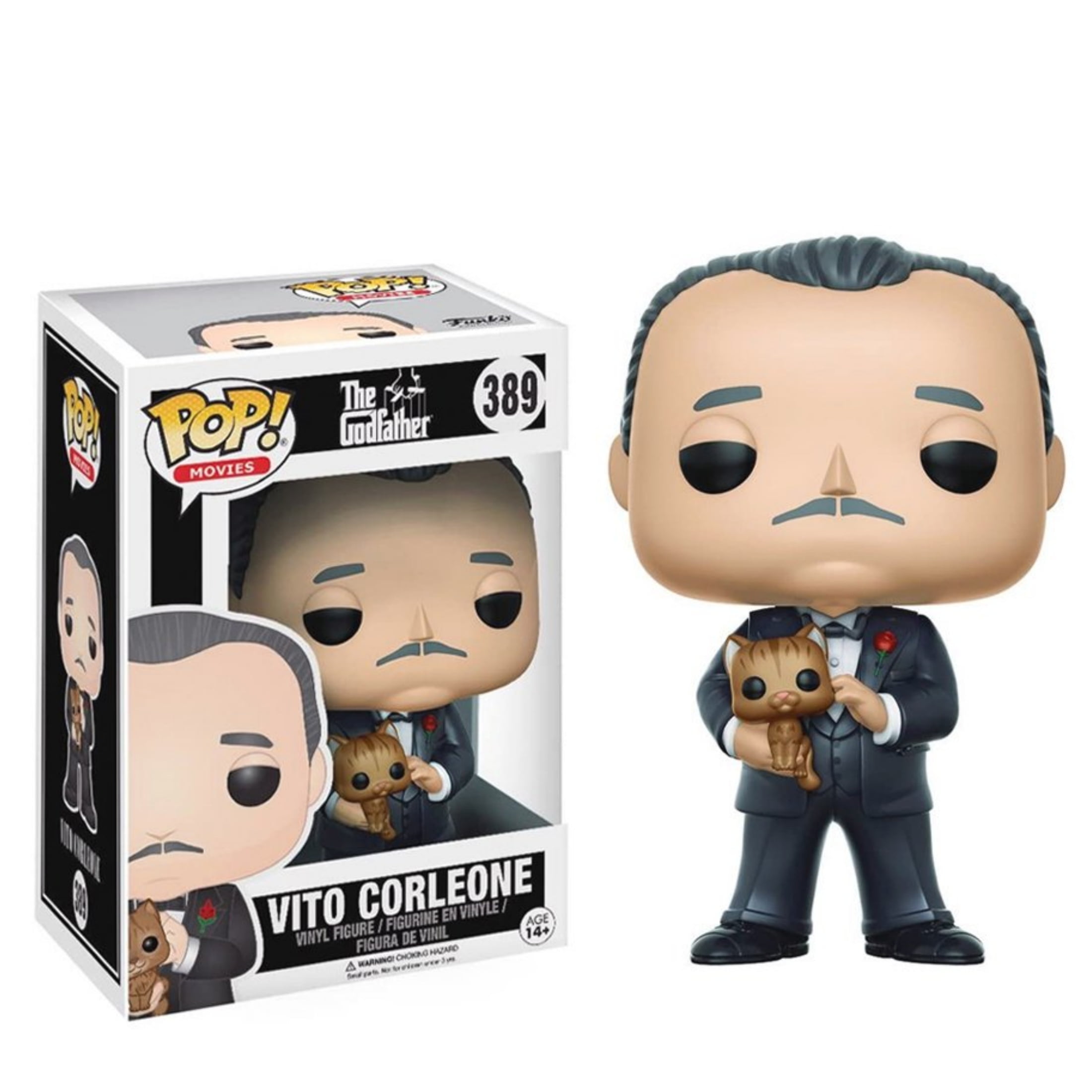 FunkoH Vinyl: The Godfather #389 Vito Corleone Holding Cat Action ...