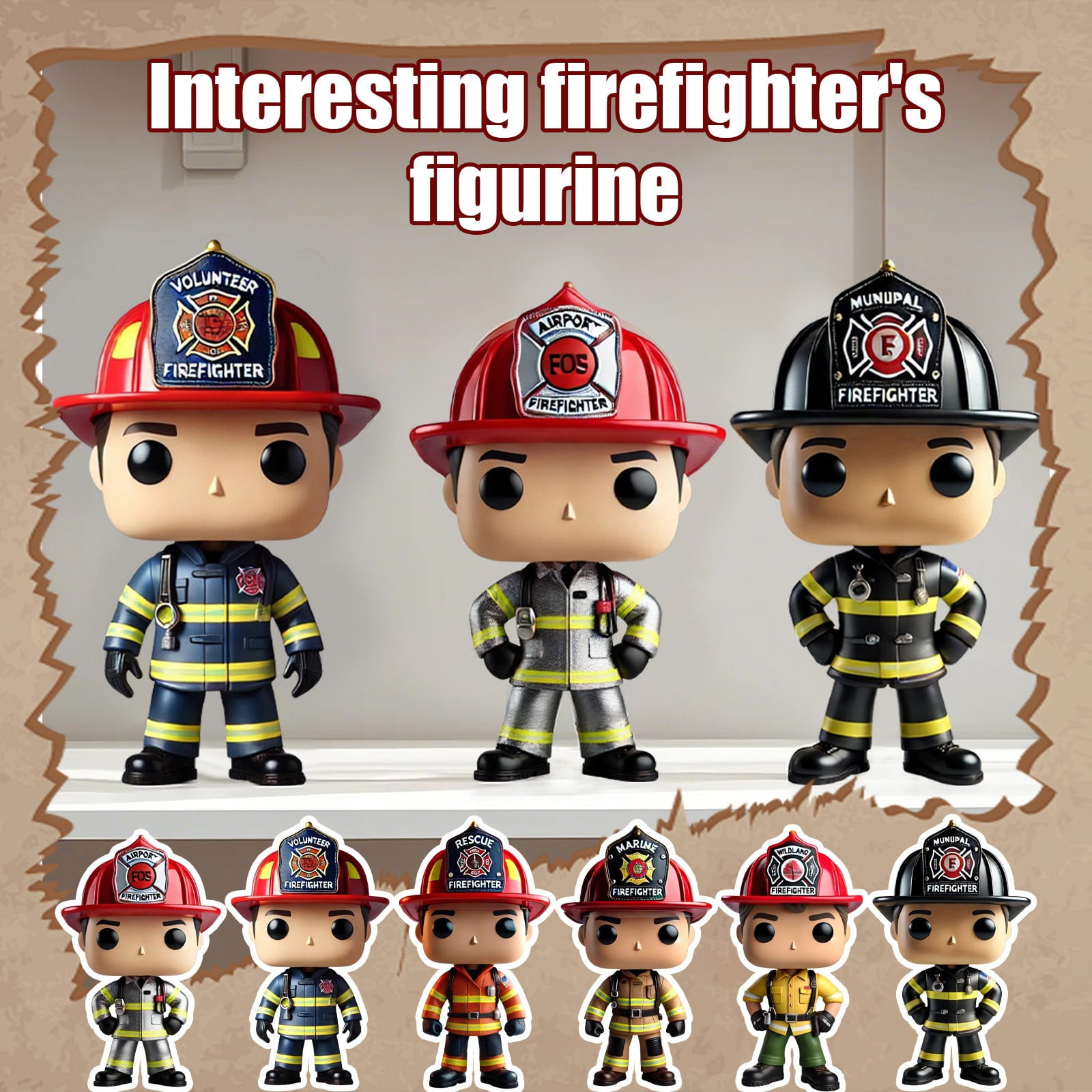 FunkoQ CITY Heroes - Pop! Front Line Worker Firefighter Pop! 4.72 ...