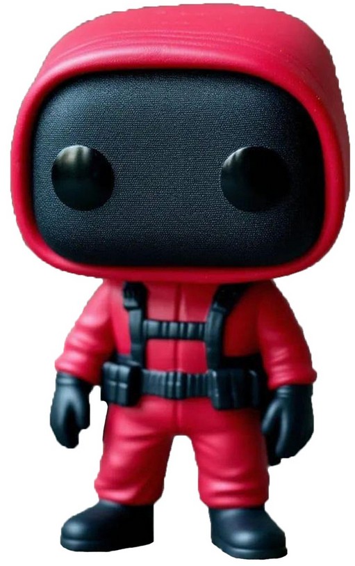 FunkoQ Television - Pop!Chibi Red Soldier Squid Game 3 Resin Figure 5.9 ...