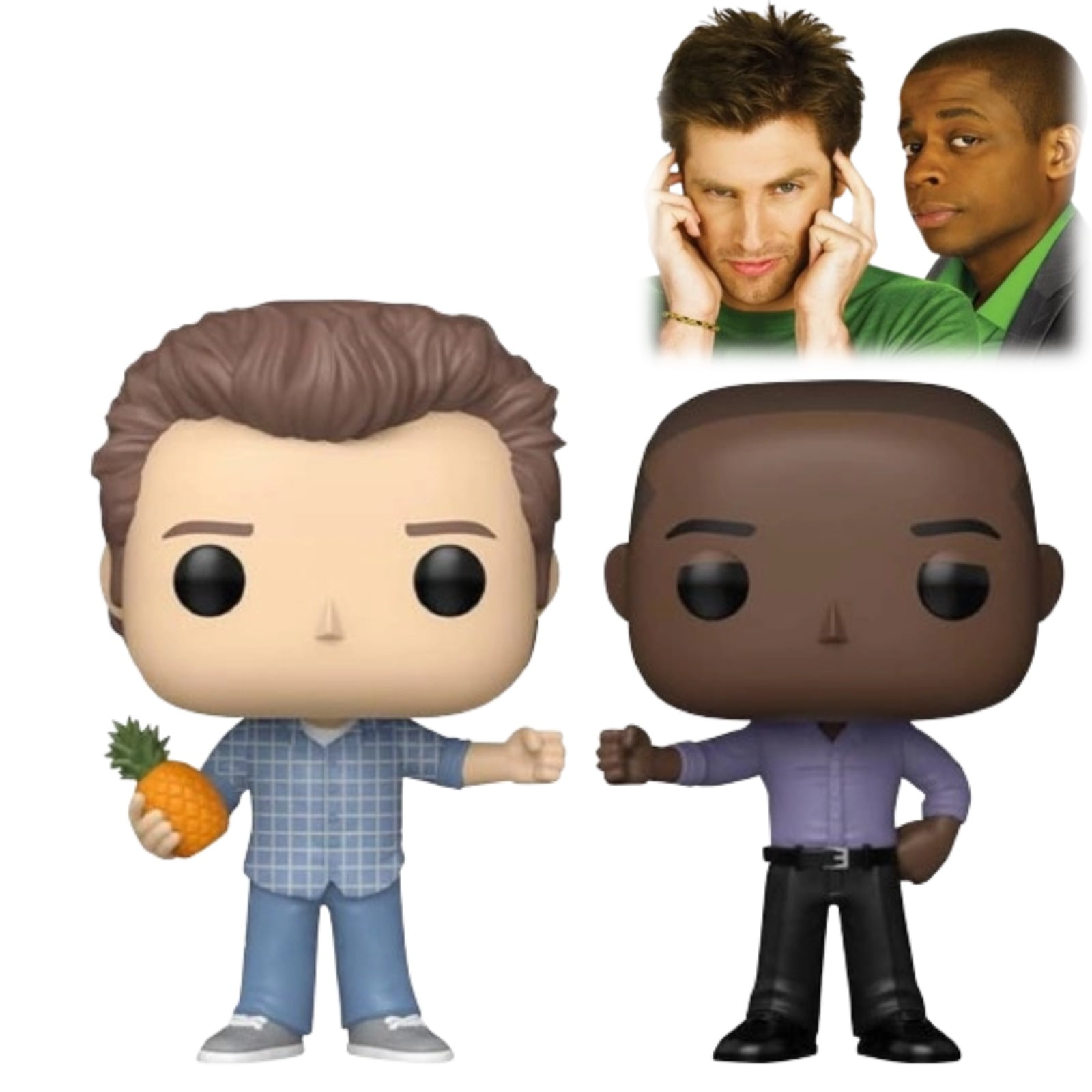 FunkoQ Television - Pop Psych - Shawn and Gus, 2-Pack Collectable Vinyl ...