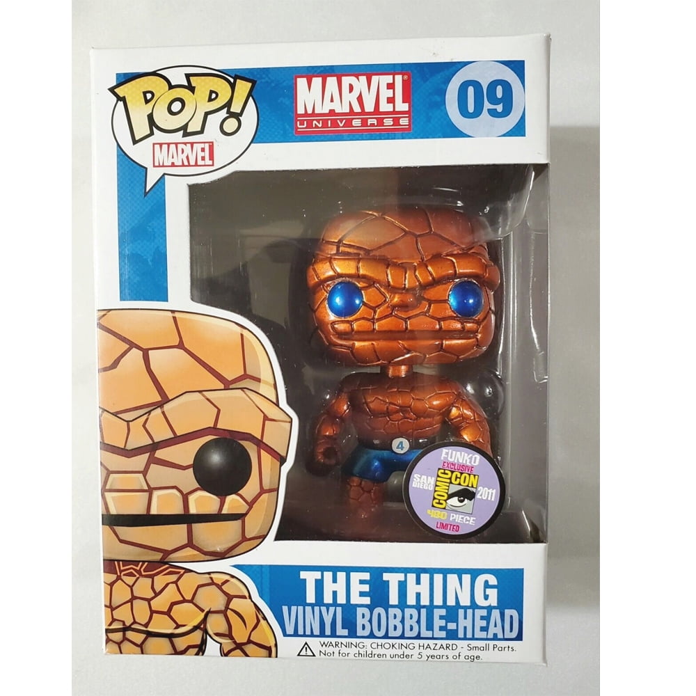 FunkoQ Vinyl: The Thing #09 2011 SDCC Metallic LE 480 Action Figures ...
