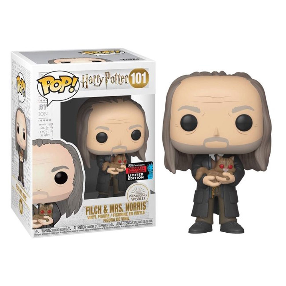 Funkoa Filch & Mrs. Norris #101 2019 Fall Convention Vinyl Action ...