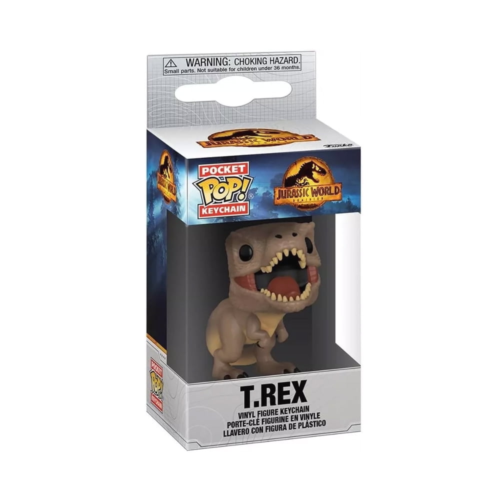 Funkoa Pocket Keychain Jurassic World Dominion T-Rex Vinyl Figure Pop ...