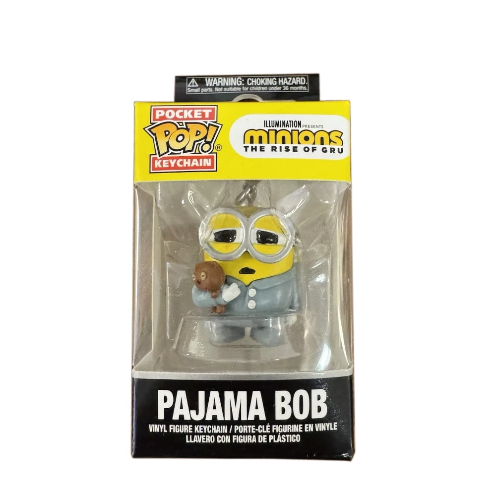 Funkoa Pocket Keychain Minions Pajama Bob Vinyl Figure Pop！Pocket ...