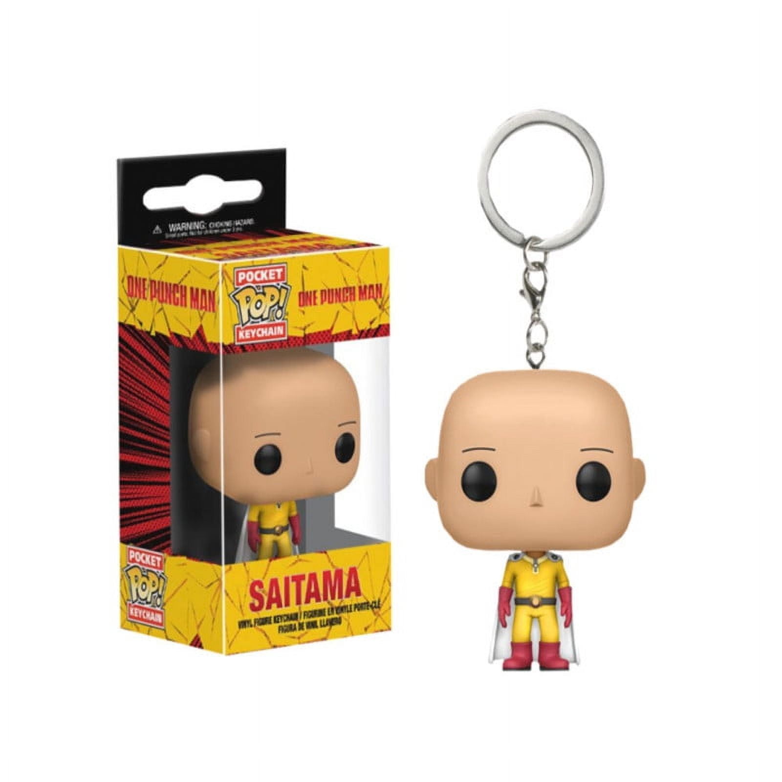 Funkoa Pocket Keychain Vinyl: One Punch Man Saitama Action Figure Pop ...