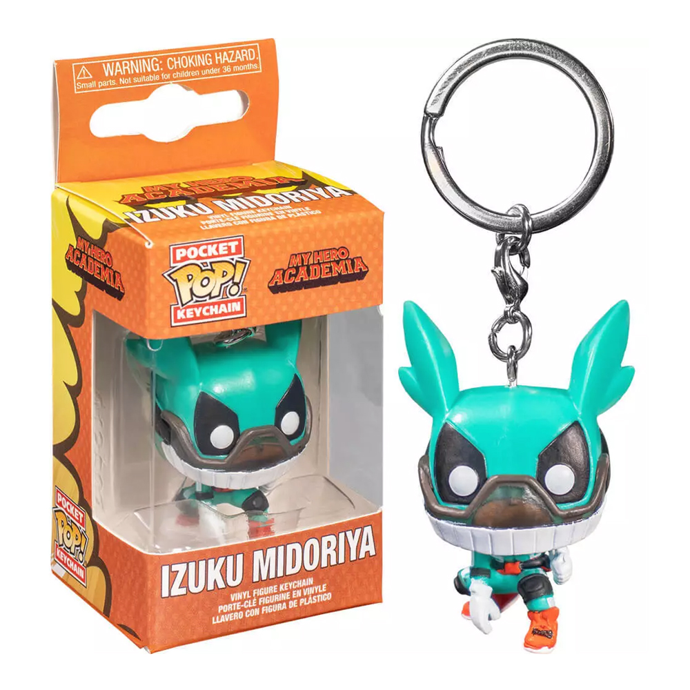 Funkoa pocket Keychain Vinyl: Deku with Helmet -IZUKU MIDORIYA Keychain ...