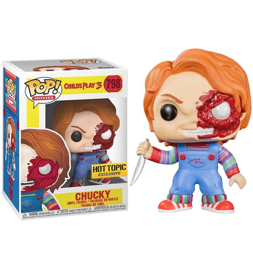 Funkoe Child's Play 3 Horror Movie Chucky Half Face #798 Hot Topic ...