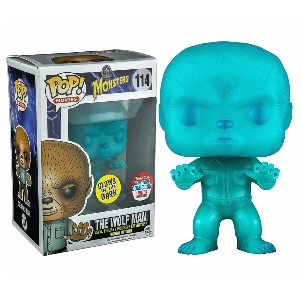 Funkoe The Wolf Man 114 Monsters GITD Glow NY 2016 Comic Con Vinyl ...