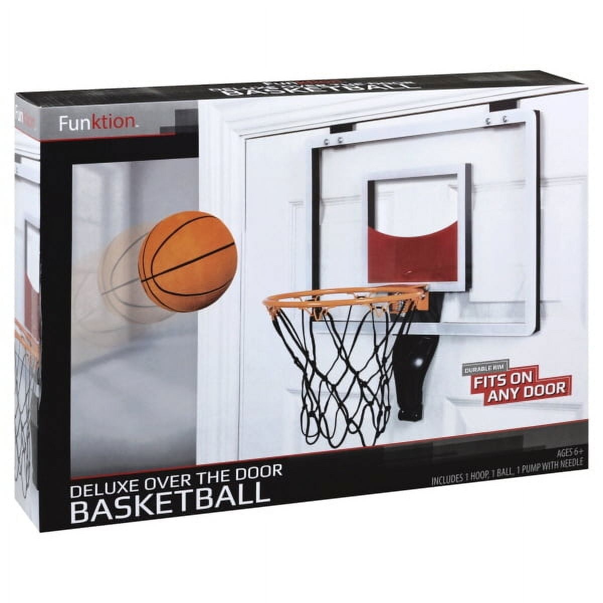 Funktion Deluxe Over The Door Basketball Hoop with Ball and Pump ...