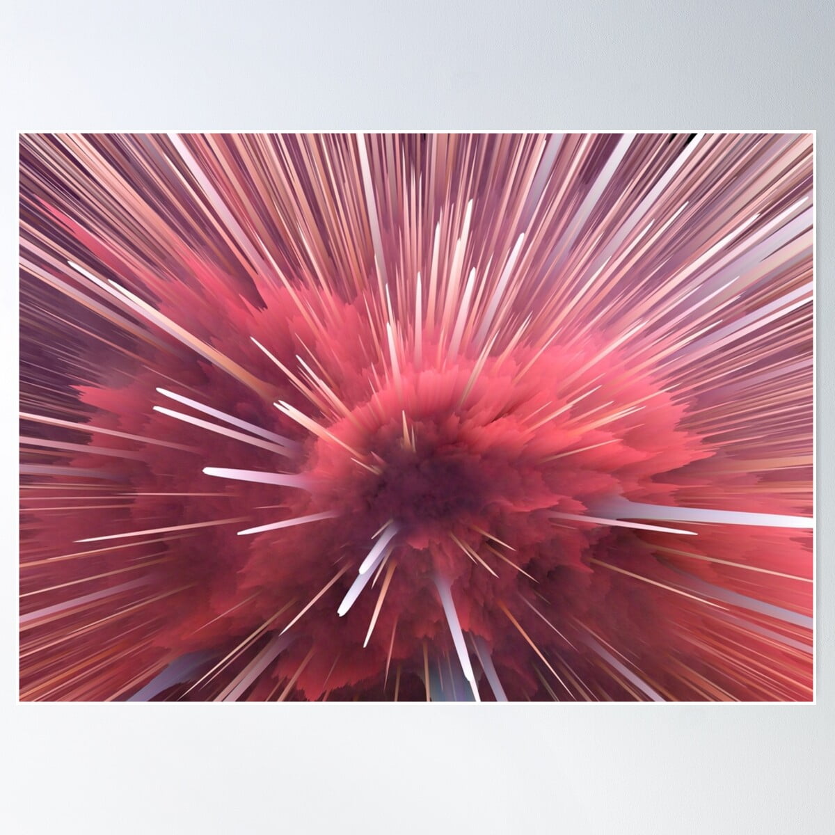Funky Abstract Graphic Pattern Poster Wall Art, Modern Wall Decor For ...